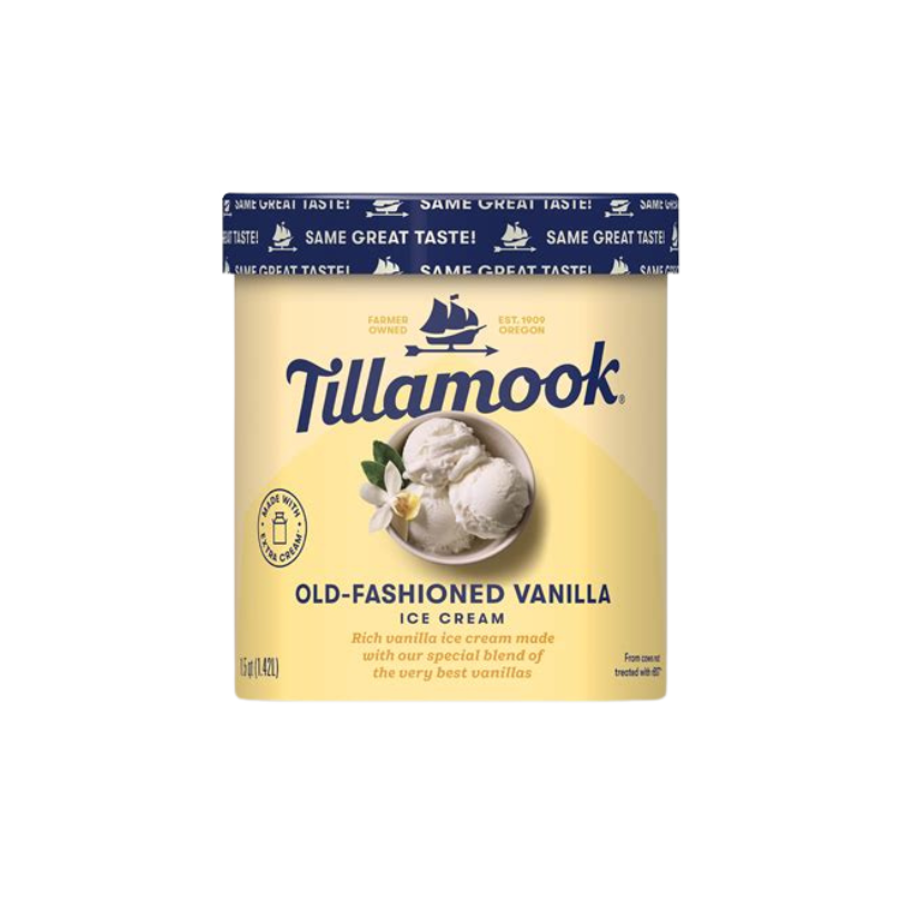 tillamook old fashioned vanilla ice cream [1.5 qt.] | Happiness Is ...